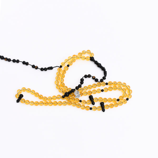 99 Citrine with Yusr Stones Rosary - RHCP001 – Alsebhaa Shop